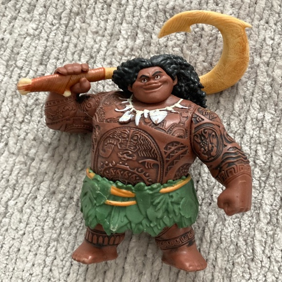 Disney | Toys | Disney Moana Maui Plastic Action Figure Toy Animated ...